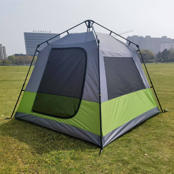 Iron tube quick-opening automatic double-layer tent from China ...