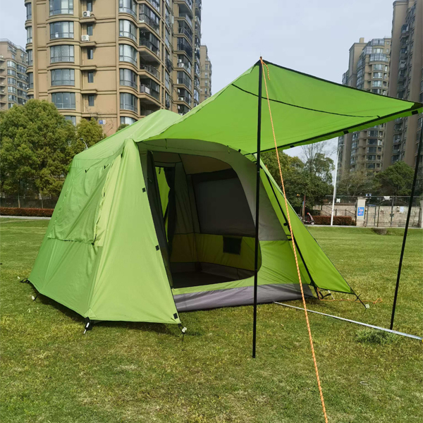 Iron tube quick-opening automatic double-layer tent from China ...